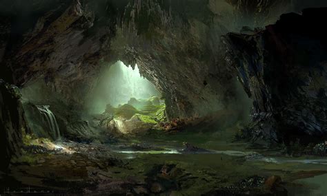 Cave 2 Heewann Kim Fantasy Art Landscapes Fantasy Landscape