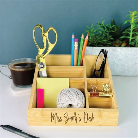 Personalised Teachers Desk Tidy By The Alphabet T Shop