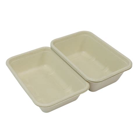 Sugarcane Rectangle Box Bagasse Food Container Biodegradable Food
