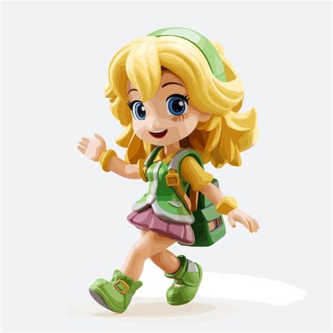 Premium Vector Polly Pocket Vector On White Background