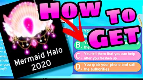 How To Win The New Mermaid Halo In Roblox Royale High School All