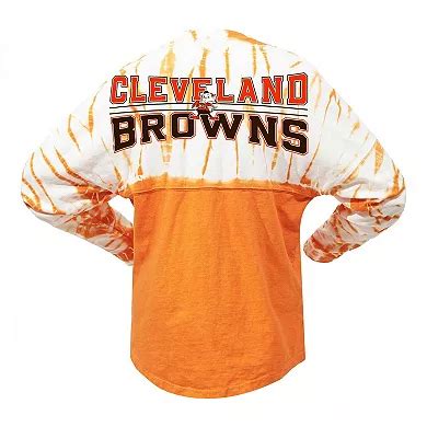 Womens Fanatics Branded Orange Cleveland Browns Vintage Bamboo Spirit Jersey Long Sleeve T Shirt