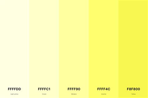 25 Best Yellow Color Palettes With Names And Hex Codes Creativebooster