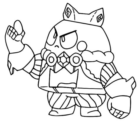 King Lou Brawl Stars Coloring Play Free Coloring Game Online