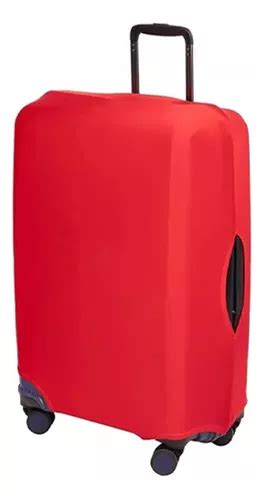 Capa Protetora Malas Viagem Bagagem Malha Neopreme Elástico Cor Vermelho Lisa Parcelamento Sem