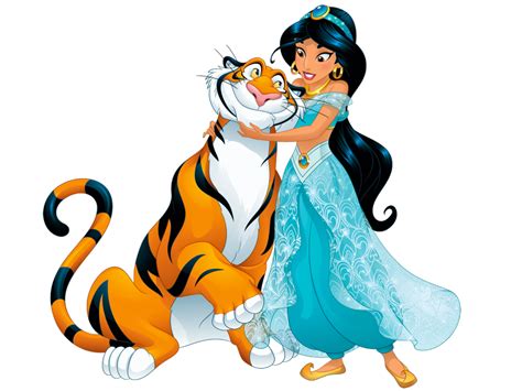 Jasmine And Tiger Dibujar Caricaturas Princess Jasmine Princesa Jazmín