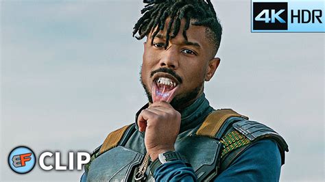 Killmonger Kills Ulysses Klaue Scene Black Panther 2018 4k Hdr