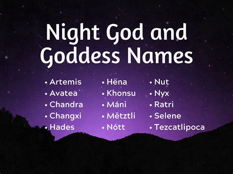 Dark Goddess Names