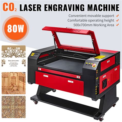 80w Co2 Laser Engraver Engraving Cutting Machine With Color Screen 700