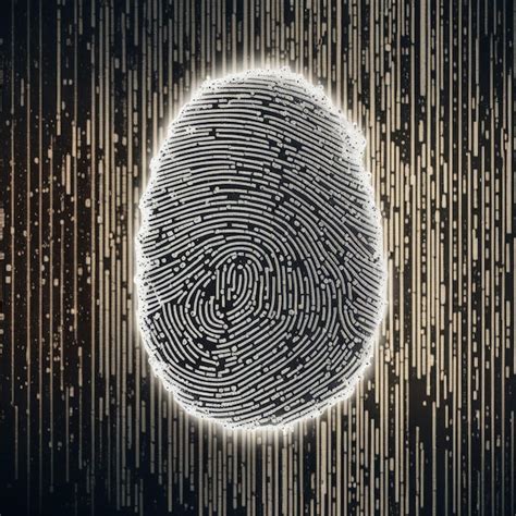 Premium Vector Abstract Background With Fingerprint Vector