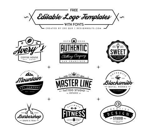 Free Logo Template At A Glance
