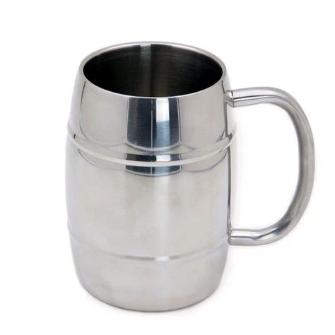 Wider Handle Stainless Steel Barrel Mug For Beer And Coffee Stainless