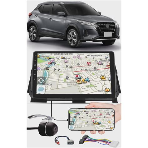 Multimídia 9 Polegadas Kicks 2017 Em Diante Espelhamento Usb Bluetooth Câmera De Ré Moldura