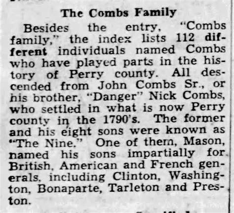 Mason Combs Names His Sons For British American And French Generals ™