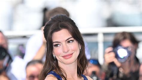Anne Hathaway Wore A Cone Bra Dress At Cannes Film Festival 2022—see