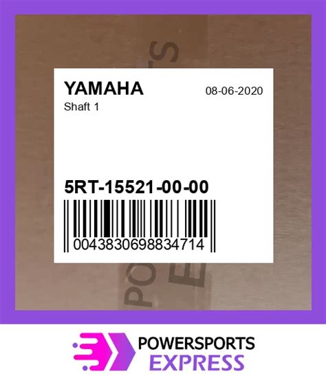 5rt 15521 00 00 Shaft 1 Fits Yamaha
