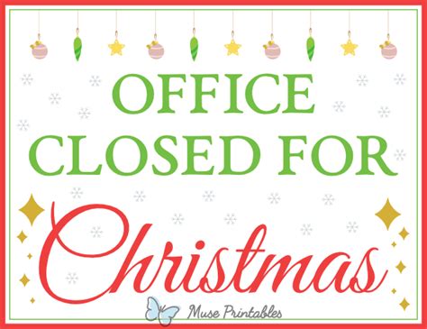 Office Closed Sign