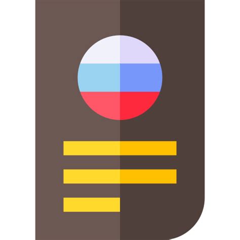 Passport Basic Straight Flat Icon