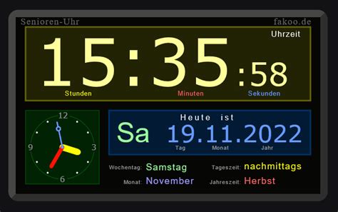 Senioren Uhren Fakoo De