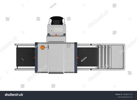 Airport X Ray Security Baggage Scanner Top Stock Illustration