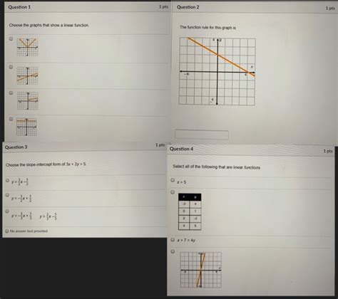 solved question 1 1 pts question 2 1 pts choose the graphs