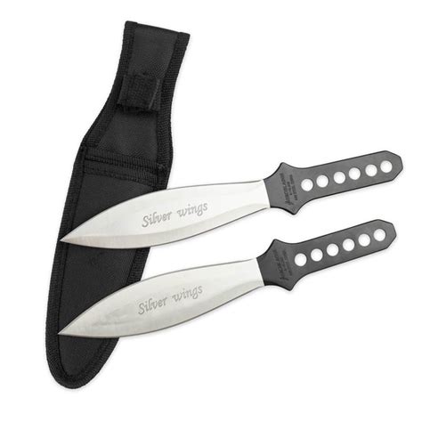 Silver Wings Throwing Knives Broad Head Throwing Knives Ninja