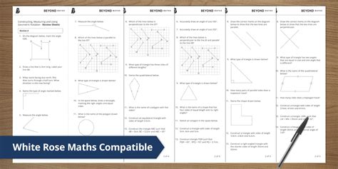 👉 Constructing Measuring And Using Geometric Notation Review Sheets