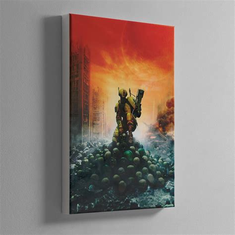 Fire Warrior Art Print Warhammer 40k Collectible Warhammer Art