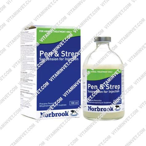 Pen And Strep Injection Vitamin Vet Veterinary Pharmacy
