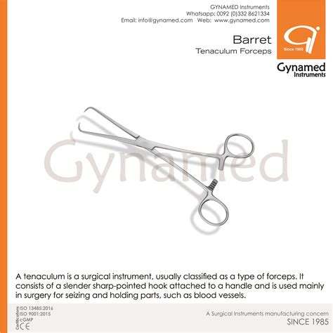 Gynamed Gynamed Tenaculum Forceps