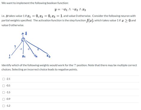 Solved We Want To Implement The Following Boolean Function