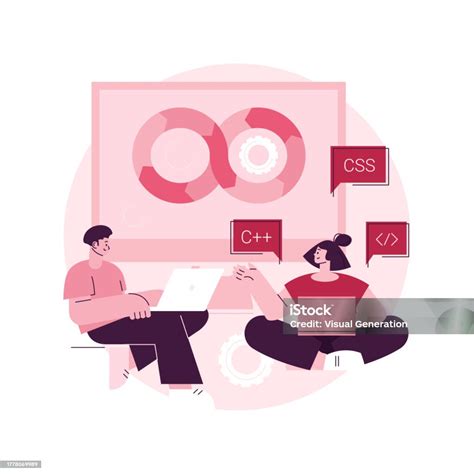 Devops Team Abstract Concept Vector Illustration Stock Illustration