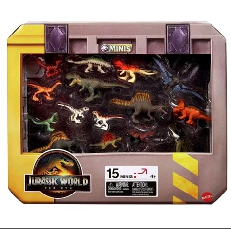 Jurassic World Rebirth Minis Pack 15 Mini Dinosaur Figures Playset Toys