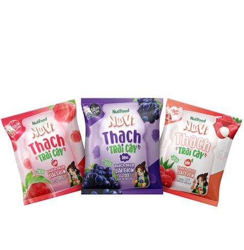 Nuvi Thạch Trái Cây Túi Hút 20g Nutifood