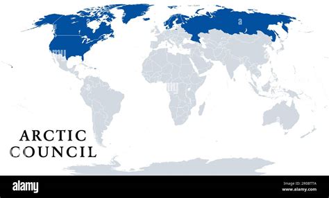 Arctic Council Member Countries Political Map Forum Of Governments