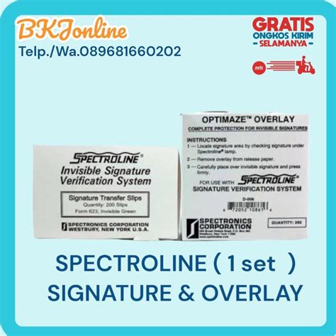 Jual Spectroline Invisible Signature Verification System Dan Optimaze