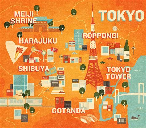 Printable Map Of Tokyo Attractions