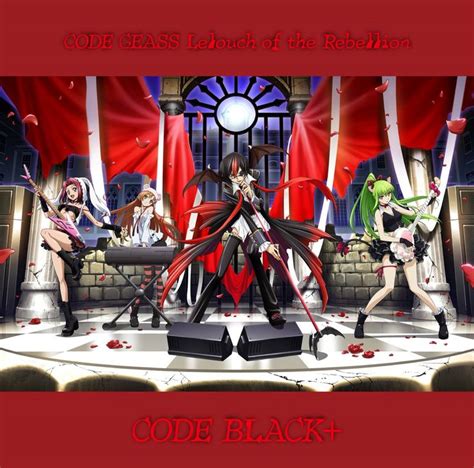 Code Geass Lelouch And His Band In Code Black Code Geass Coding Code Black