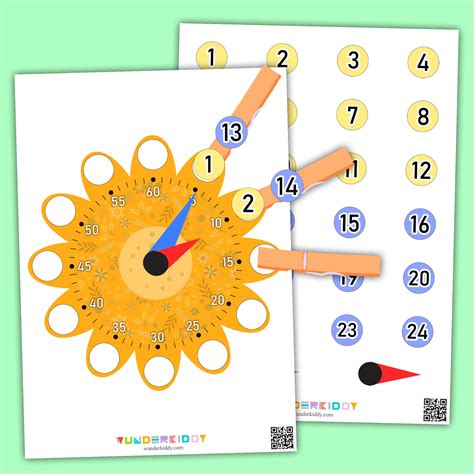 Printable Clock Time Practice Learning Activity For Kindergarten