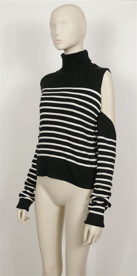 Jean Paul Gaultier Vintage Iconic Destructured Sailor Stripes Sweater
