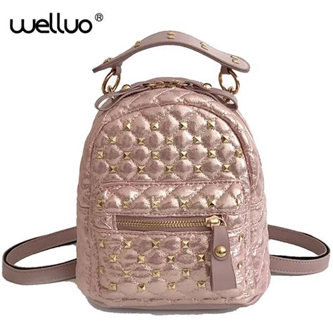 Pink Leather Mini Backpack Purse Paul Smith
