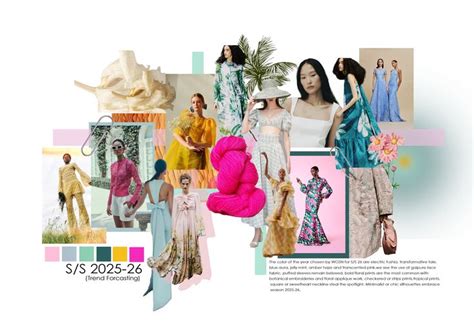 Trend Forecasting 2025 2026 Digital Fashion Design Mood Board Color