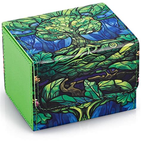 Uaono Deck Box For Mtg Cards Trading Card Storage Box Holds 120