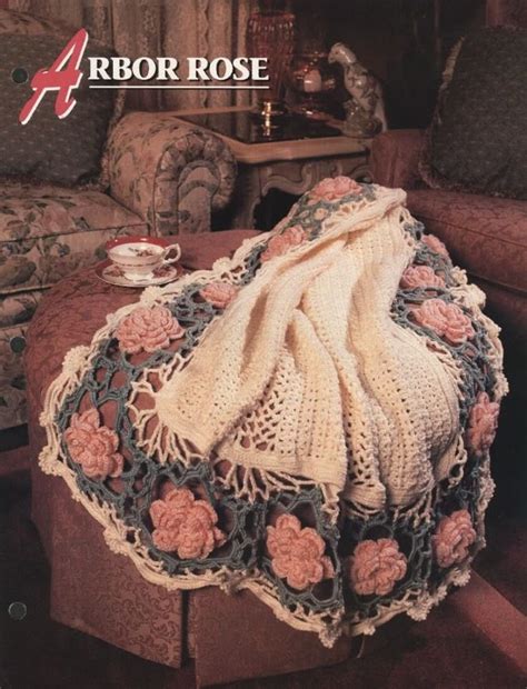 Arbor Rose Crochet Afghan Pattern By Annies Attic