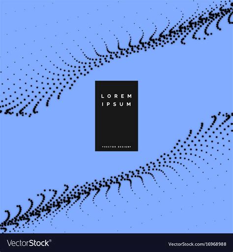 Abstract Particle Mesh In Blue Background Vector Image
