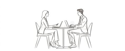 Drawing Interview Stock Illustrations 4 601 Drawing Interview Stock