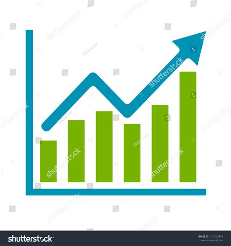 Vector Bar Chart Illustration Business Graph Stock Vector Royalty Free Shutterstock