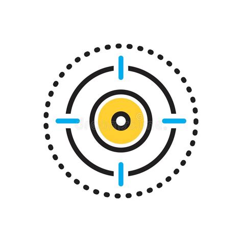 Multi Color Icon For Scope Extent And Target Stock Illustration Multi Color Icon For Scope Extent And Target Stock Illustration