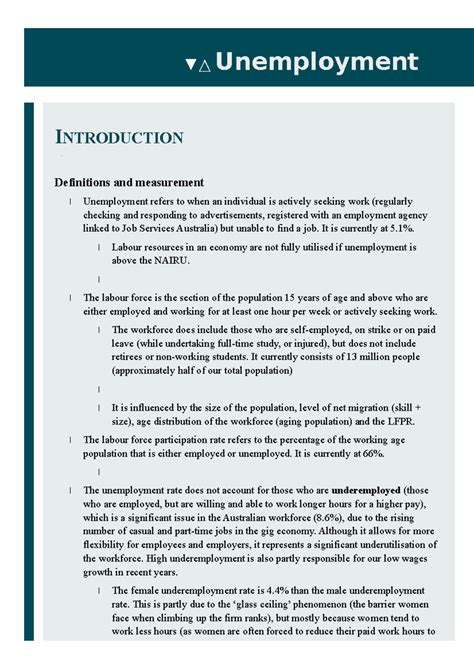Comm1110 Week 8 Lecture Module 3 Unemployment Introduction