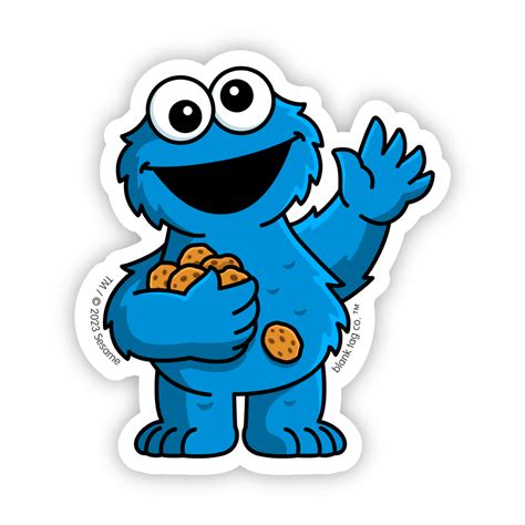 Sesame Street® Stickers Monster Cookies Monster Stickers Cookie